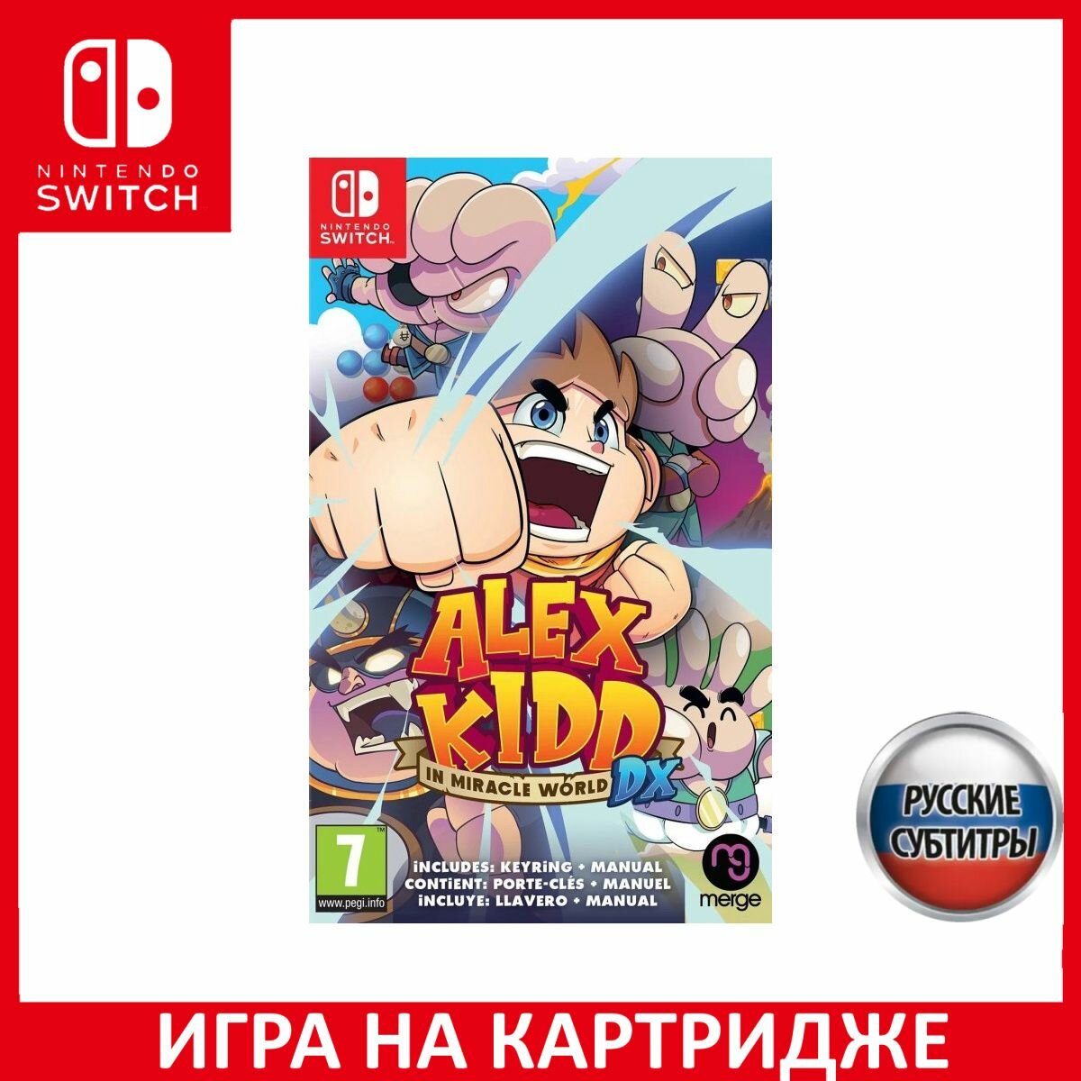 Игра Alex Kidd In Miracle World DX Switch Русская Версия Картридж на Nintendo Switch