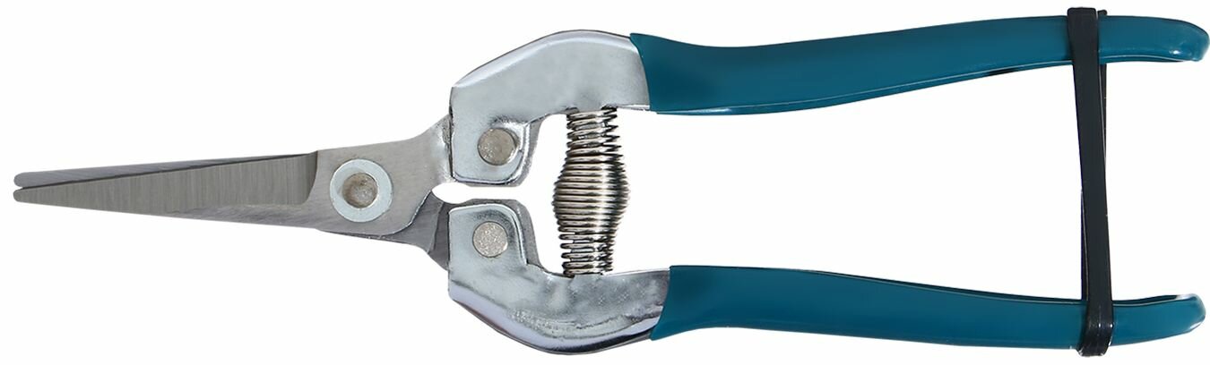 Ножницы садовые механические с металлическими ручками, секатор с обрезиненной ручкой для стрижки травы и кустов, режущий садовый инструмент, 18 см