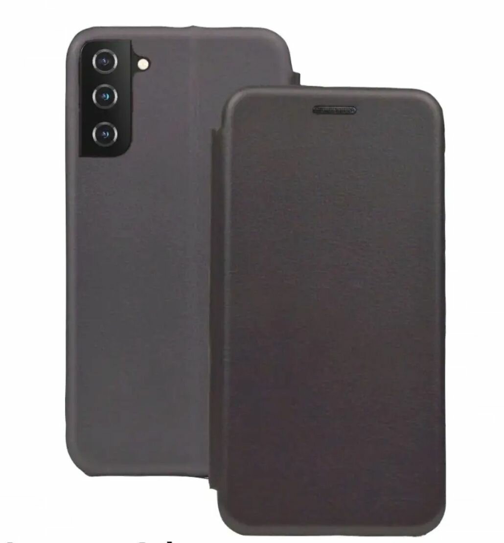 Samsung Galaxy S21 plus, s21+ чёрный чехол-книжка для Самсунг галакси с21 плюс книга на гэлекси с21+ футляр, обложка.