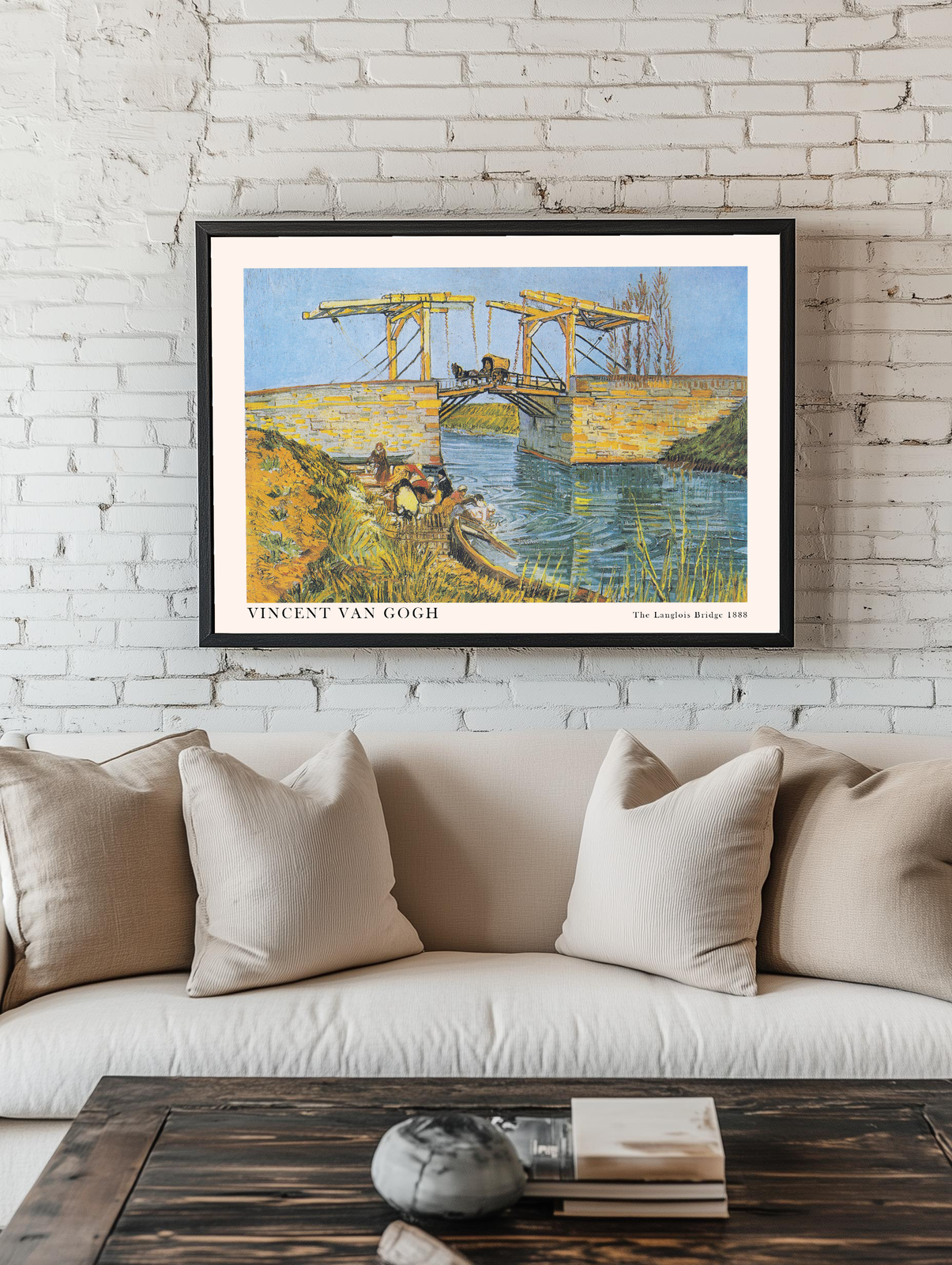 Постер "Винсент Ван Гог - Мост Ланглуа, 1888" 60x90 без рамы