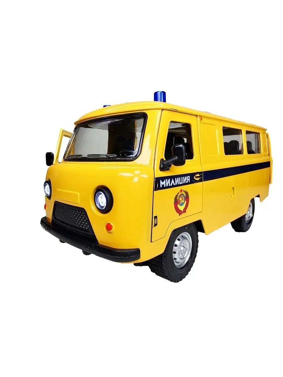Модель уазик Буханка/Головастик/Скорая/Милиция 1/18 19 см