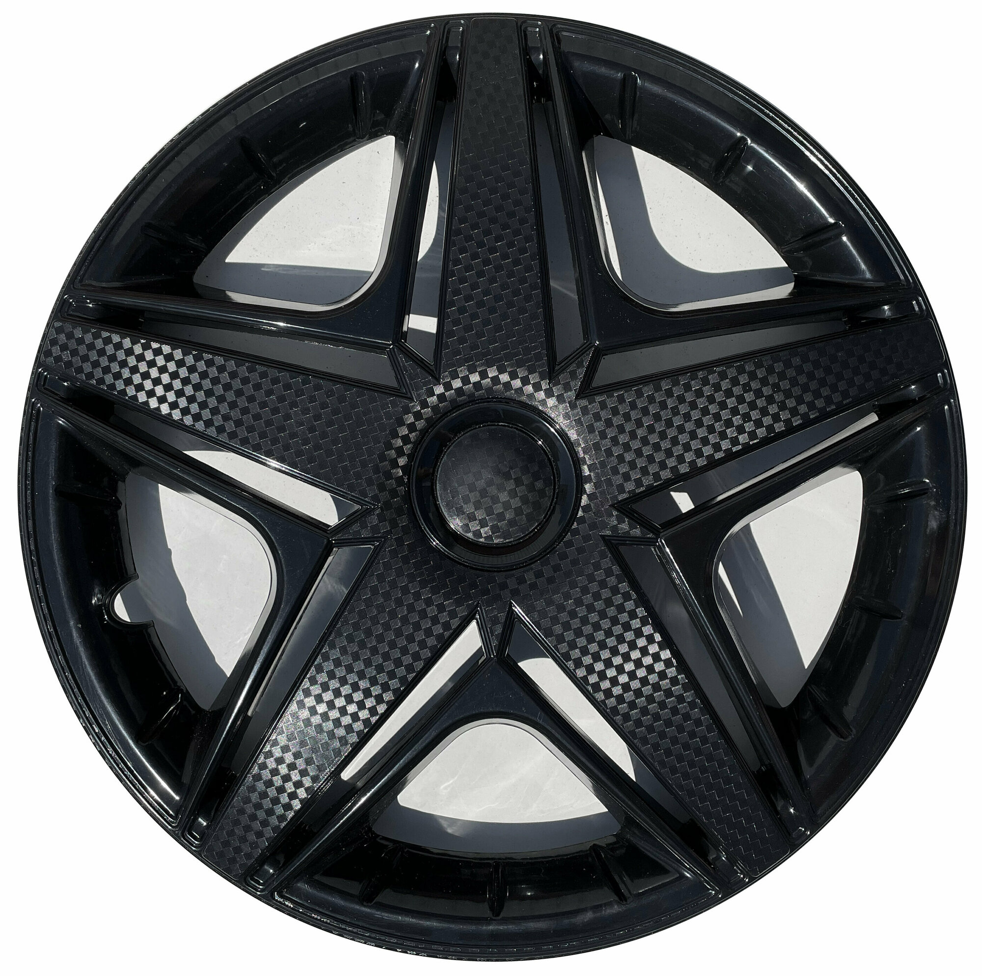 Автомобильные колпаки на диски НХЛ черный R14", в комплекте 4 колпака