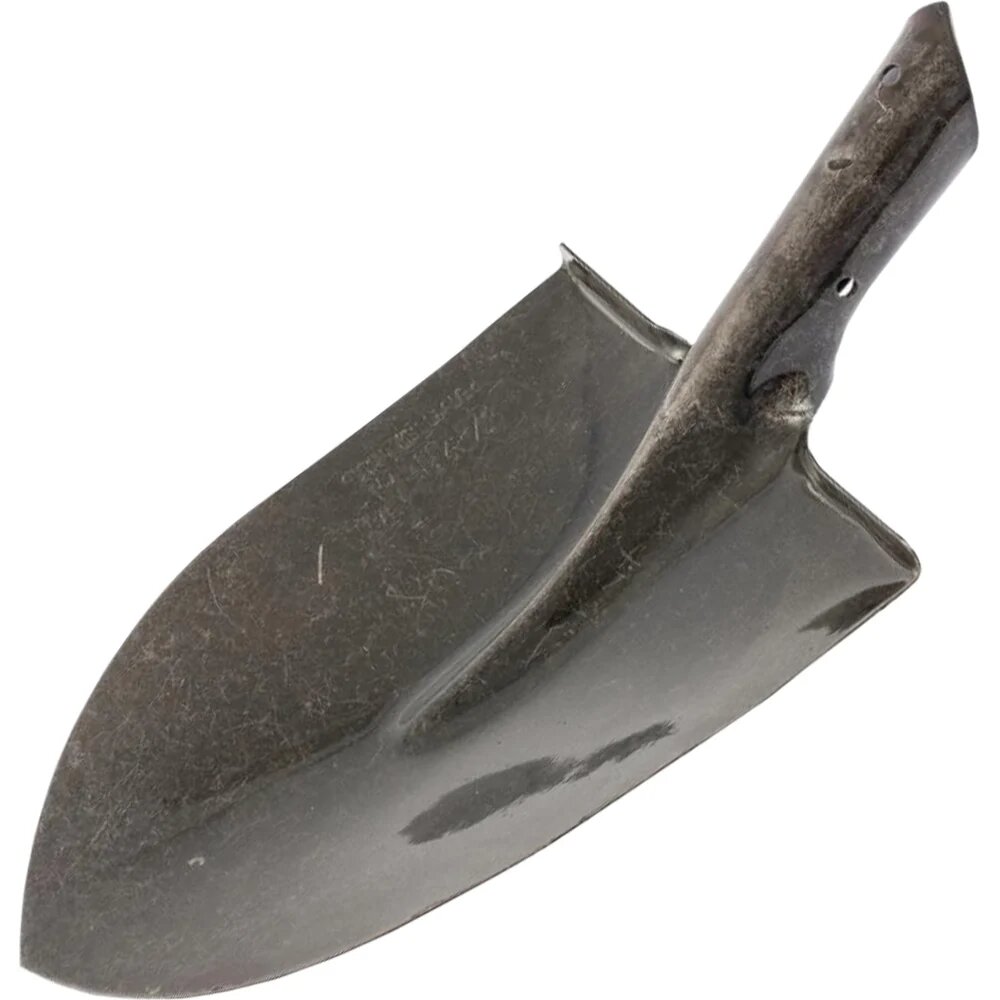 Штыковая лопата Obern американка рельсовая сталь 23439 полупрофессиональная копальная с жёсткими ребрами усиления