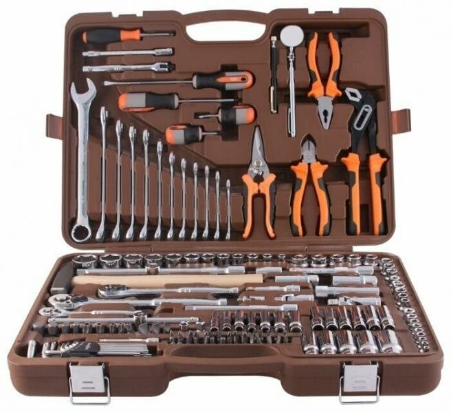 Набор инструмента универсальный 1/4", 3/8" и 1/2"DR Ombra OMT150S (150 предметов)