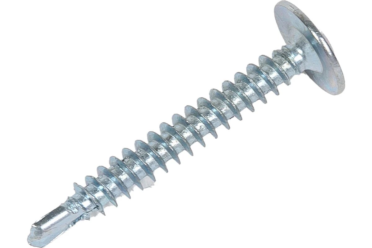 STEELREX Саморез полусфера с прессшайбой, сверло, цинк 4,2x32 кор. с ок. - 150 шт. 0115042032B400015032
