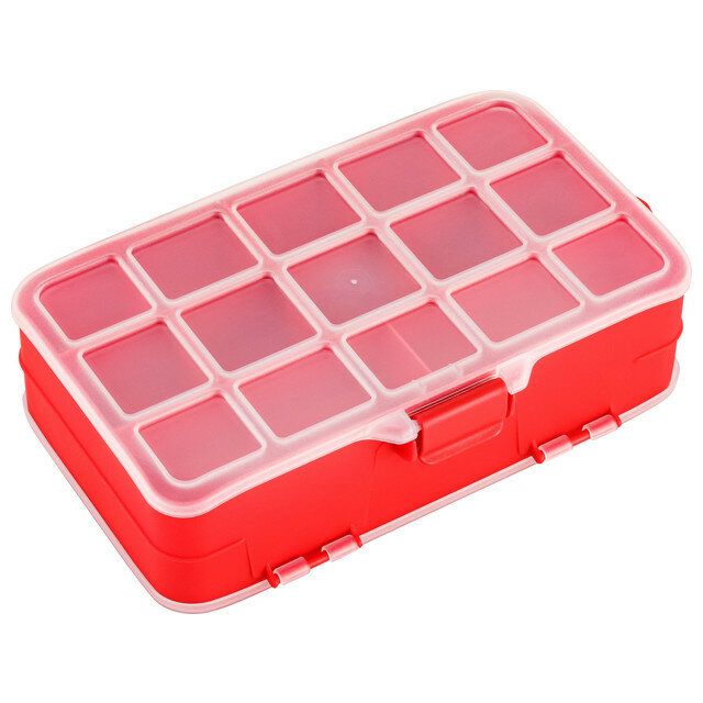 BLOCKER EXPERT органайзер для мелочей двухсторонний 8–15 отделений 205х130х60 мм красный