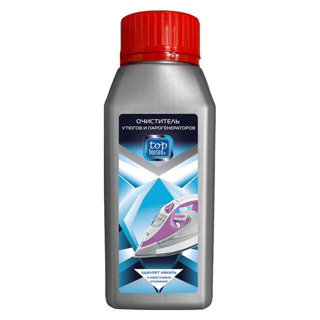 TOP HOUSE средство от накипи для утюгов 250 мл удаление накипи и защита поверхности утюга