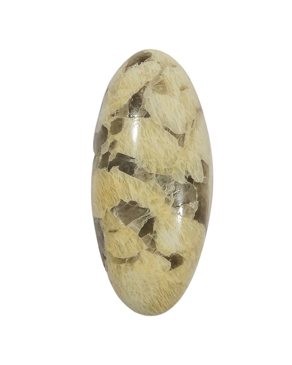 Кабошон Пегматит, натуральный минерал, размер: 32х14х6 миллиметров.