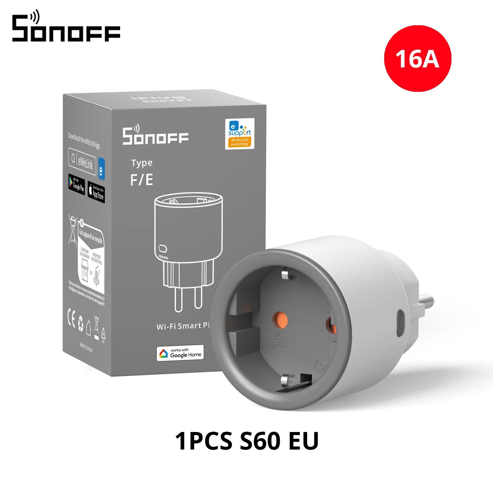 SONOFF S60 Умная розетка