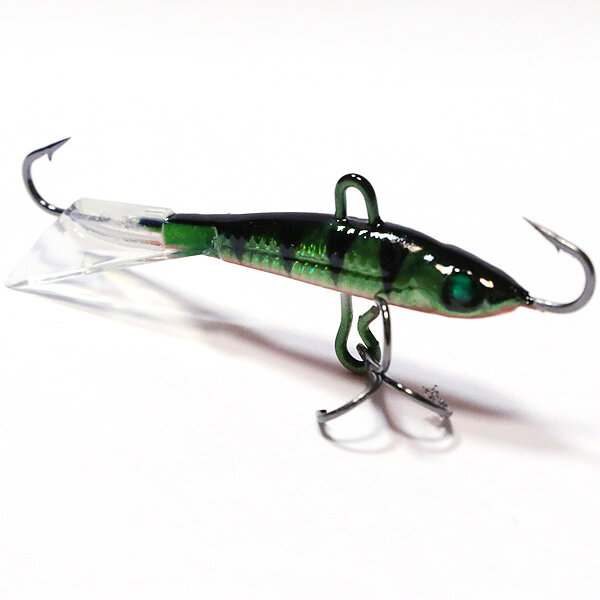 Набор зимних балансиров COLUMBIA Hunter 32мм/6гр, цвет (08, 13, 19) модель 7009 (тройник и крючки VMC) 3 шт.