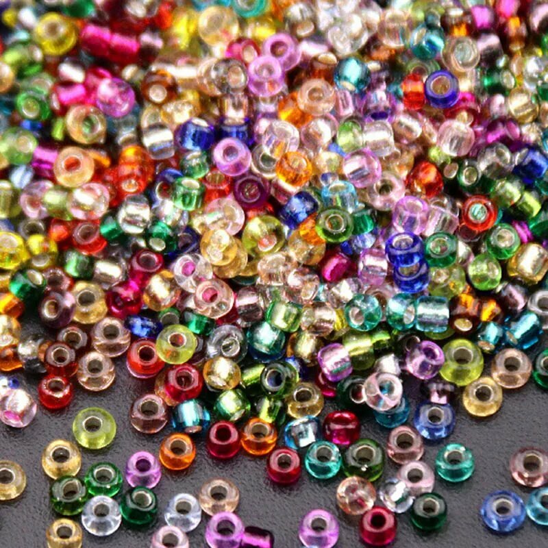 Стеклянные бусины Чешские 30 цветов 1.5мм 2мм 3мм 4мм 2mm-720pcs, 001