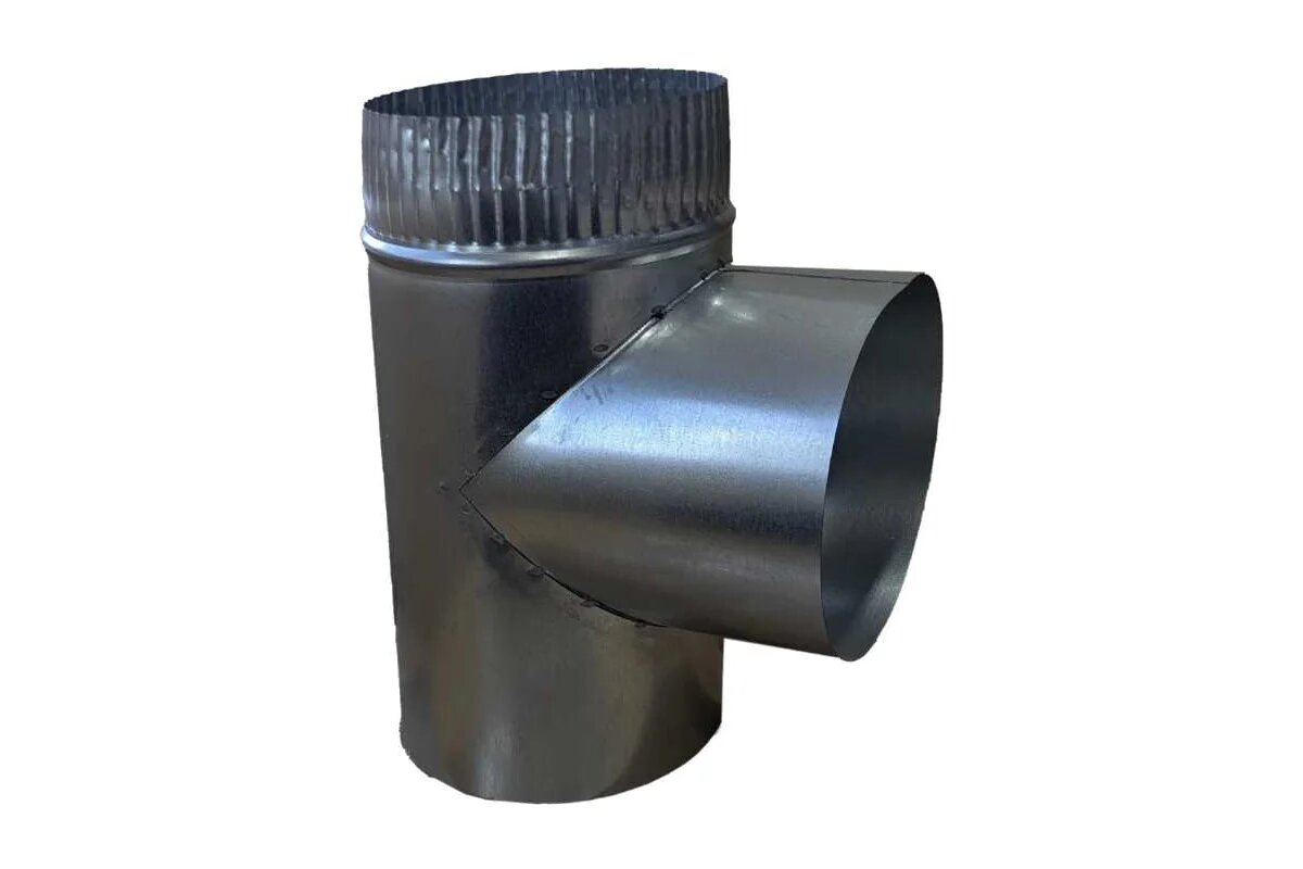 ООО Вентмаркет Тройник для круглых воздуховодов, D80(+)/D80(+)/D80(+), оцинкованная сталь Т80zig