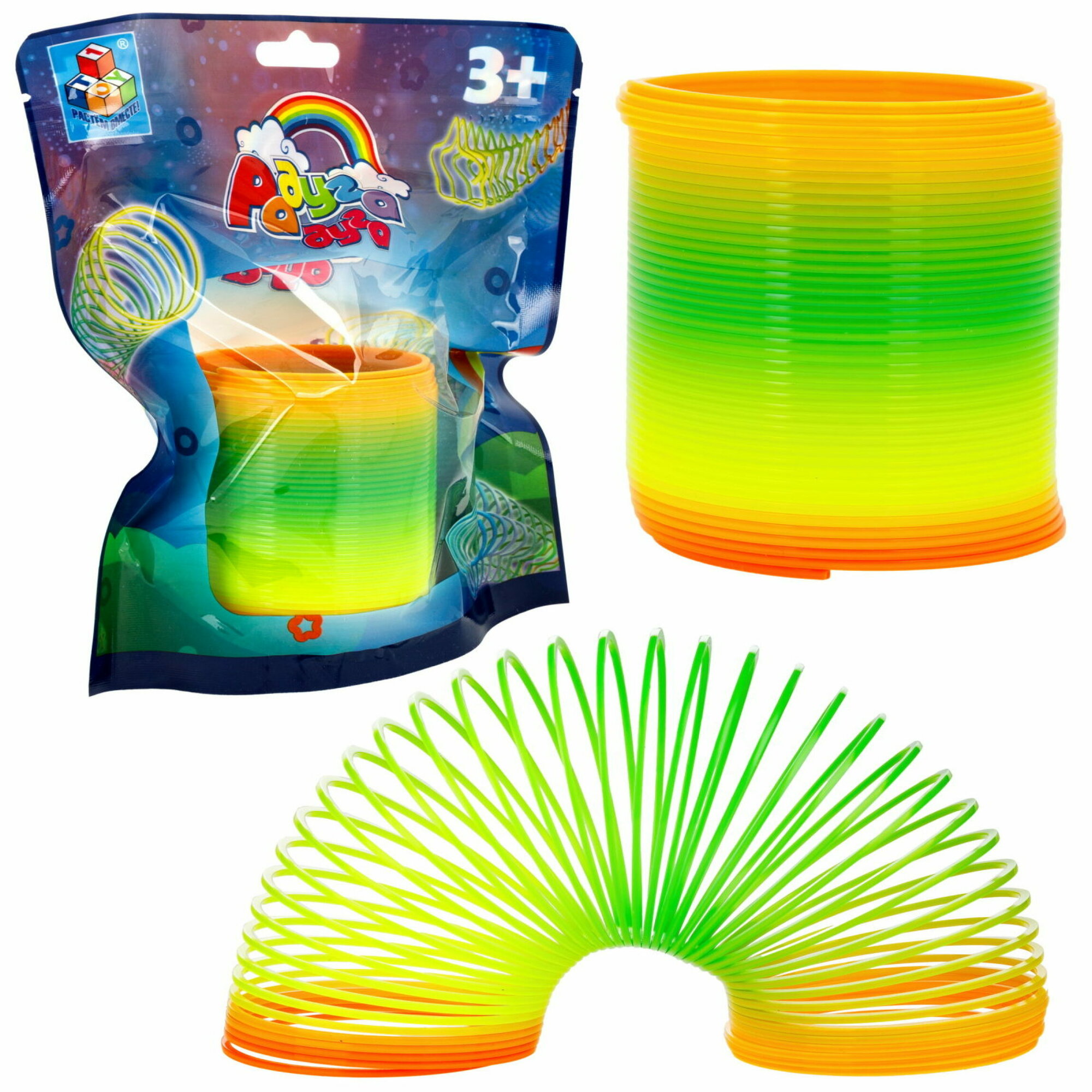 Пружинка 1toy Радуга-Дуга, диам. 6,3*6,5 см, игрушки для улицы