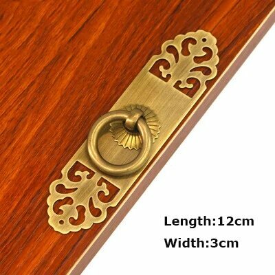 Латунные ручки для мебели KUNGSPHAN, антикварный стиль Length 12cm