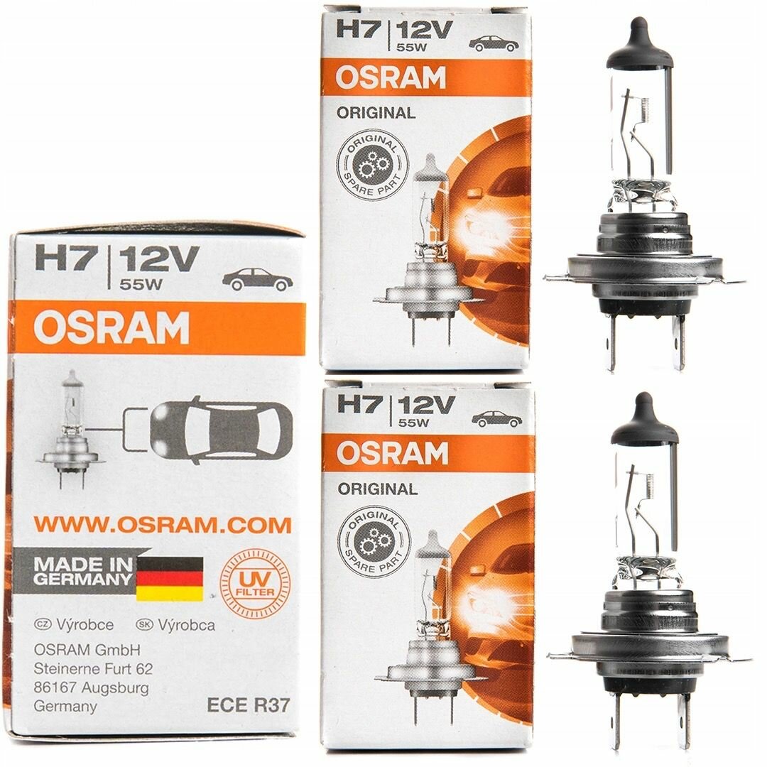 OSRAM 64210 Лампы 12V H7 55W PX26d ORIGINAL LINE 2 шт