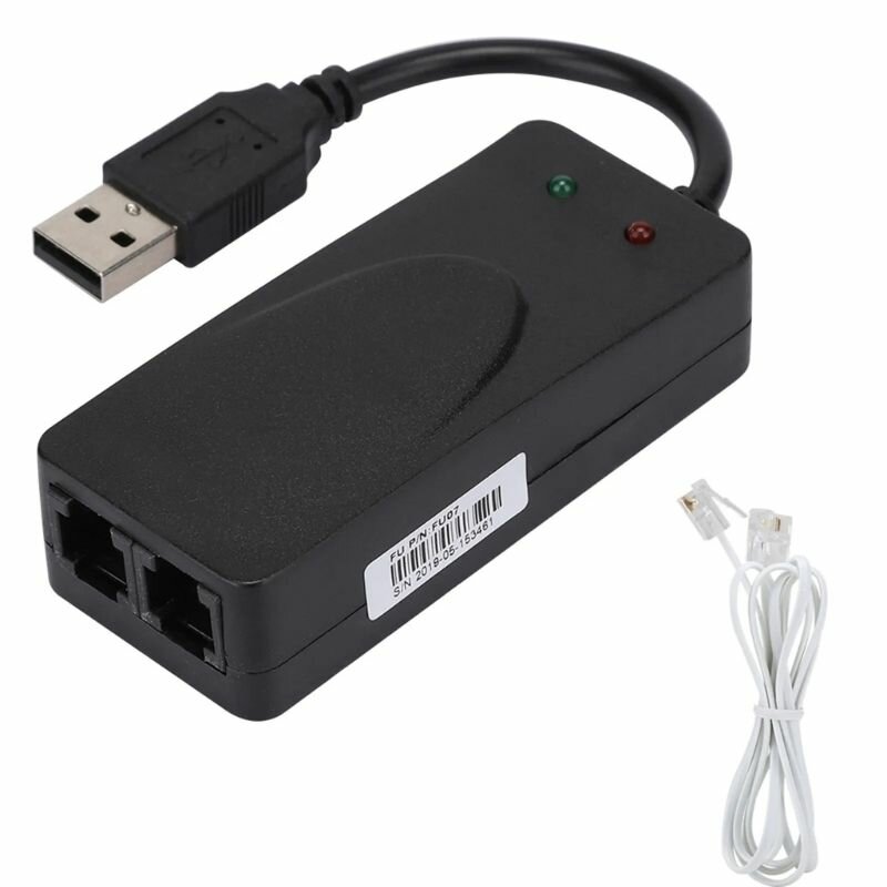 (1 шт.) USB факс-модем cat 56K-двухпортовый