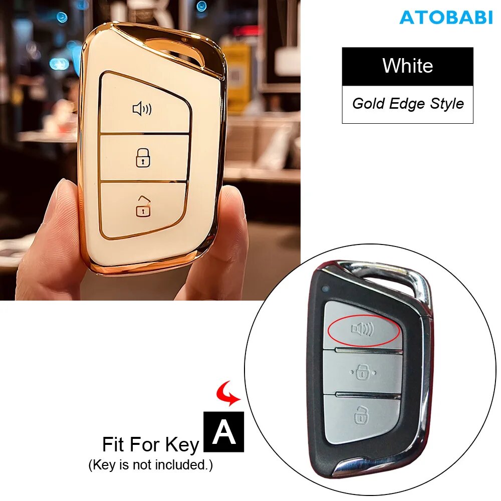 ТПУ чехол для автомобильного ключа Smart Remote Control Fobs чехол Protector, держатель для ключей, автомобильные аксессуары для JAC S7 T6 J7 2020 2021 2022 2023