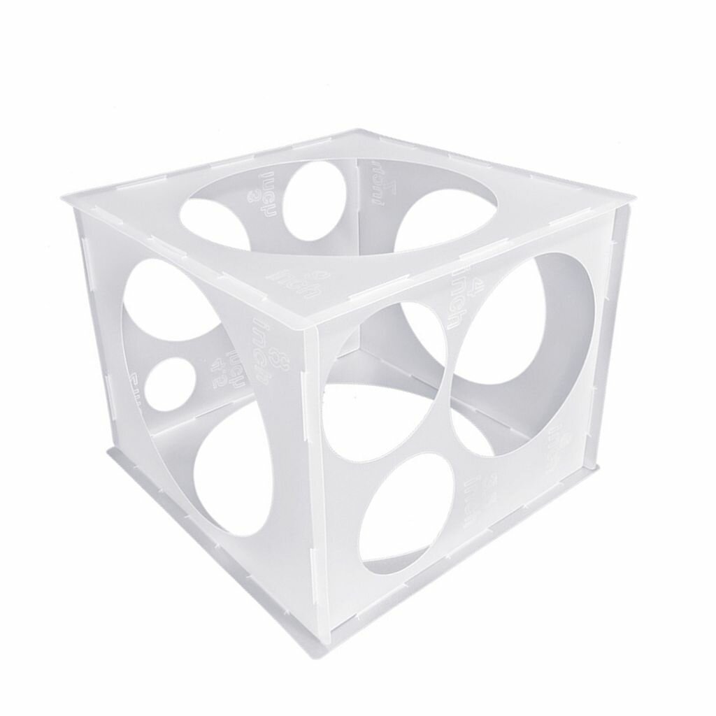 Праздничное оформление, Коробка для измерения размера шариков, один