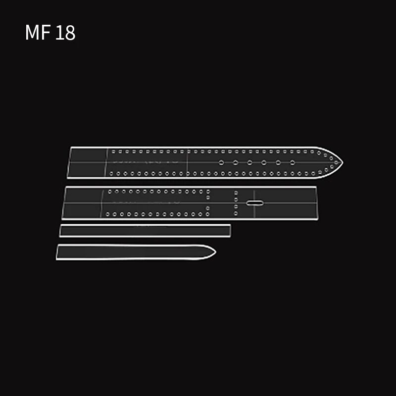 Трафарет NUBECOM Male F 18 для кожаного ремешка часов