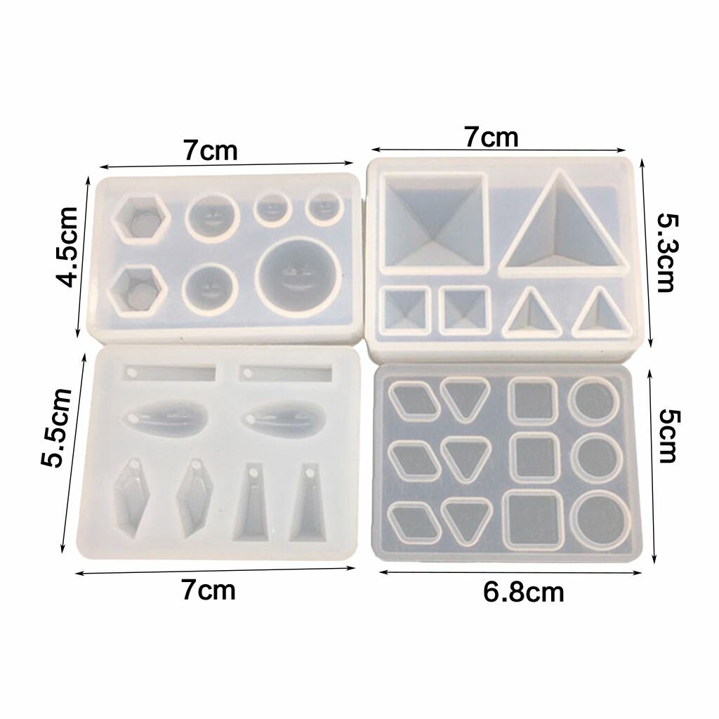 Силиконовая кристаллическая эпоксидная форма с отверстием для изготовления силиконовых поделок гостиной DIY Необходимый инструмент
