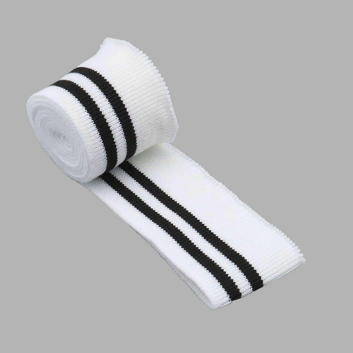 3AR2876 Подвяз трикотажный с полосками 4 см*1 м (белый)