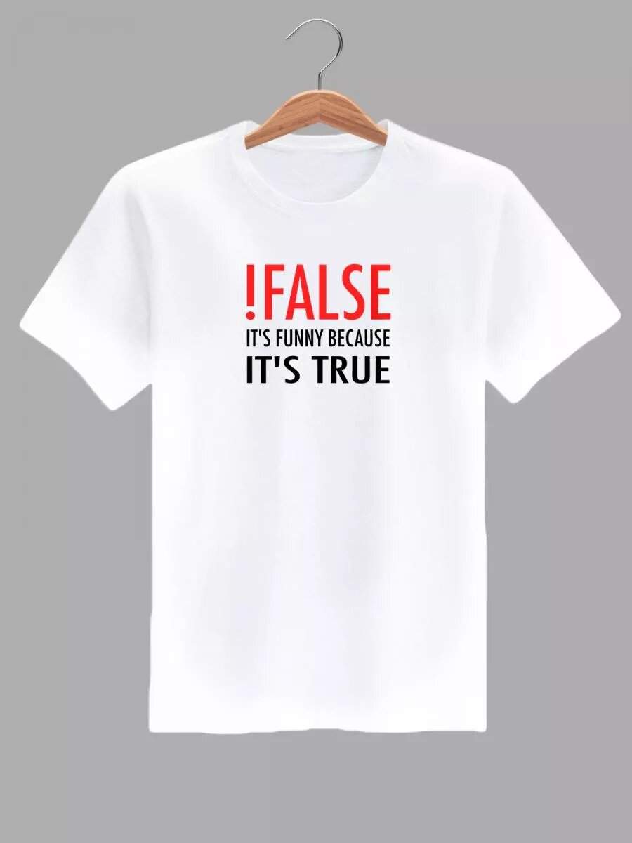 Футболка айтишник false its true