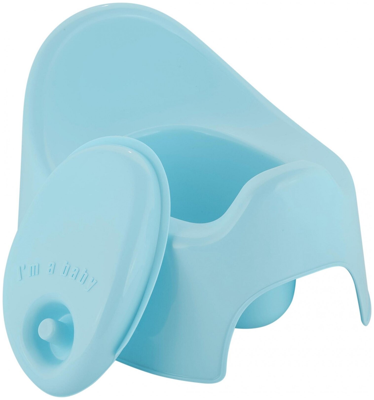 Горшок детский Follow Me с крышкой, голубое облачко LA270111020 Lalababy (аналог 767914)