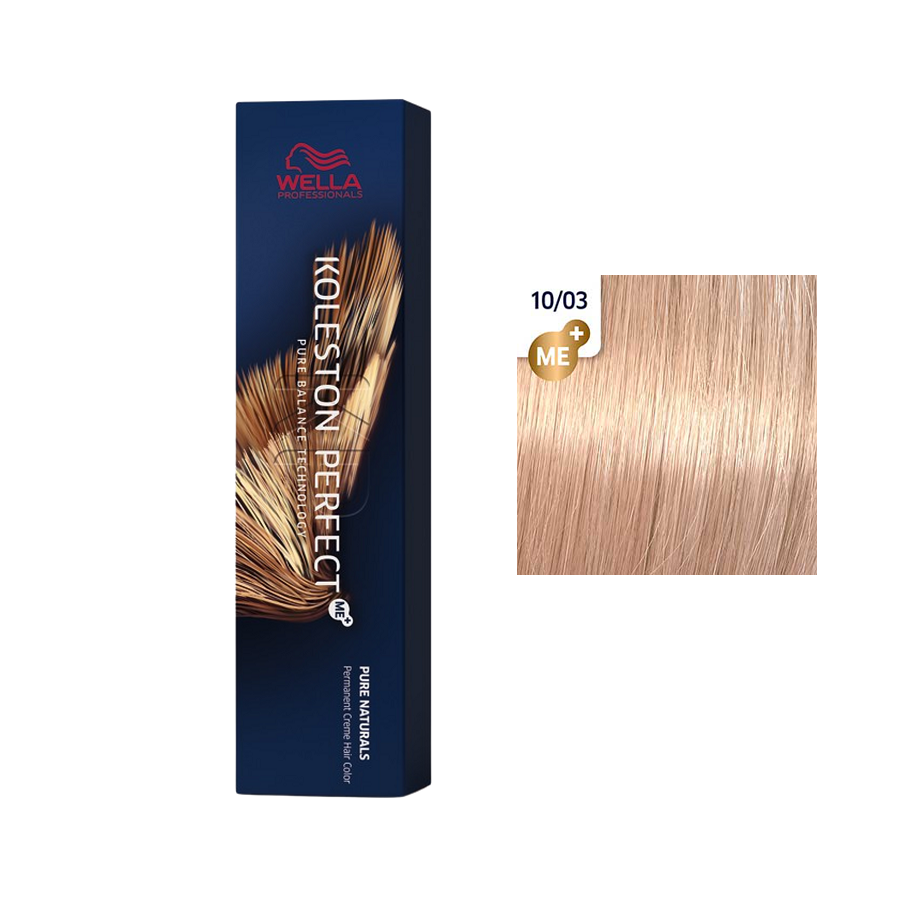 Wella Koleston Perfect ME+ 10/03 - Стойкая краска пшеница 60 мл