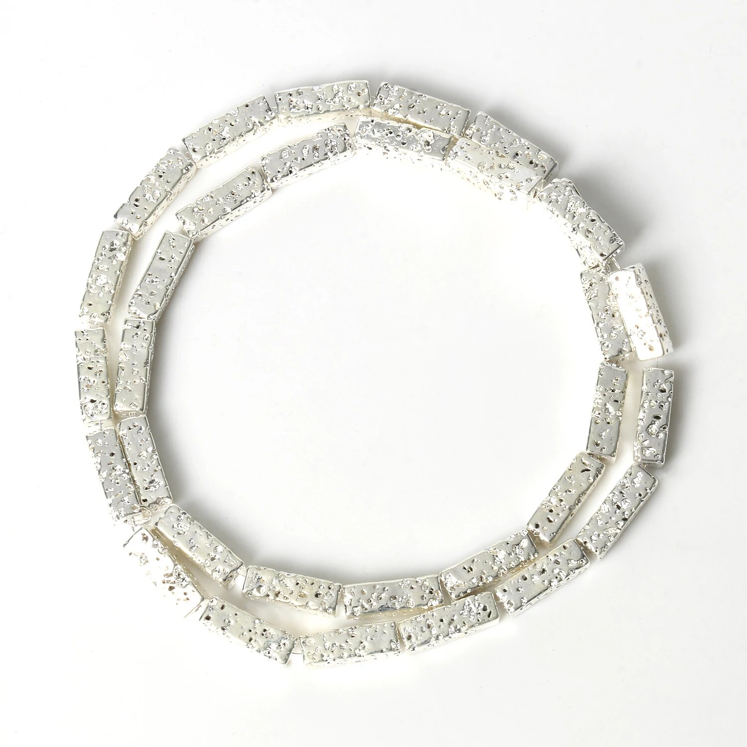 Бусины из вулканической лавы Silver Color 30 шт.