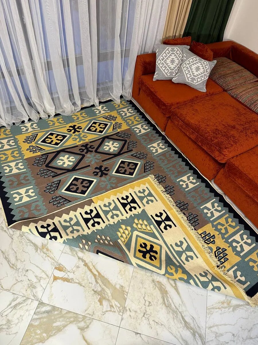 Ковер килим хлопковый турецкий 240 х 340 см