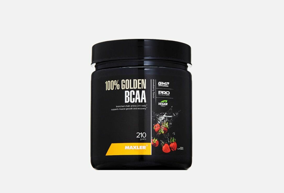 Аминокислоты MAXLER BCAA 2:1:1, Клубника, в порошке 210 г