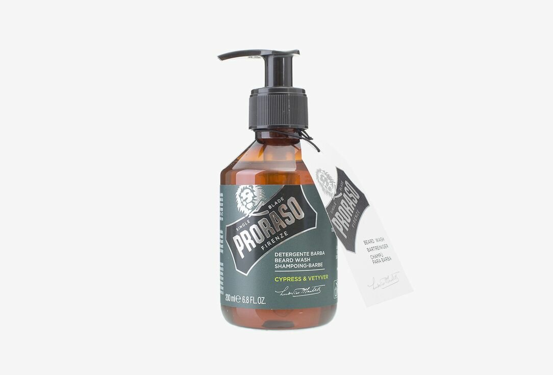 Шампунь для бороды PRORASO Cypress & Vetyver 200 мл