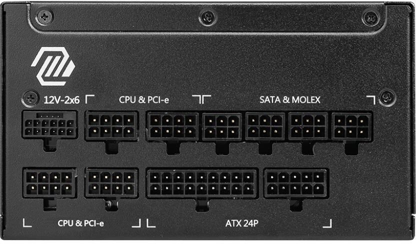 Блок питания 1250Вт MSI MPG A1250G Gen.5 (306-7zp9a11-ce0) , черный, 80 Plus Gold, APFC, ATX