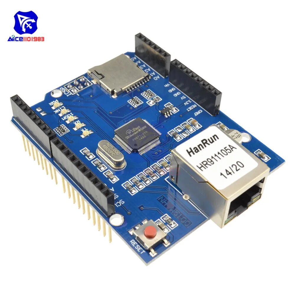 Сетевая плата расширения Mega2560 Ethernet Shield W5100 Mega 2560 R3 для Arduino
