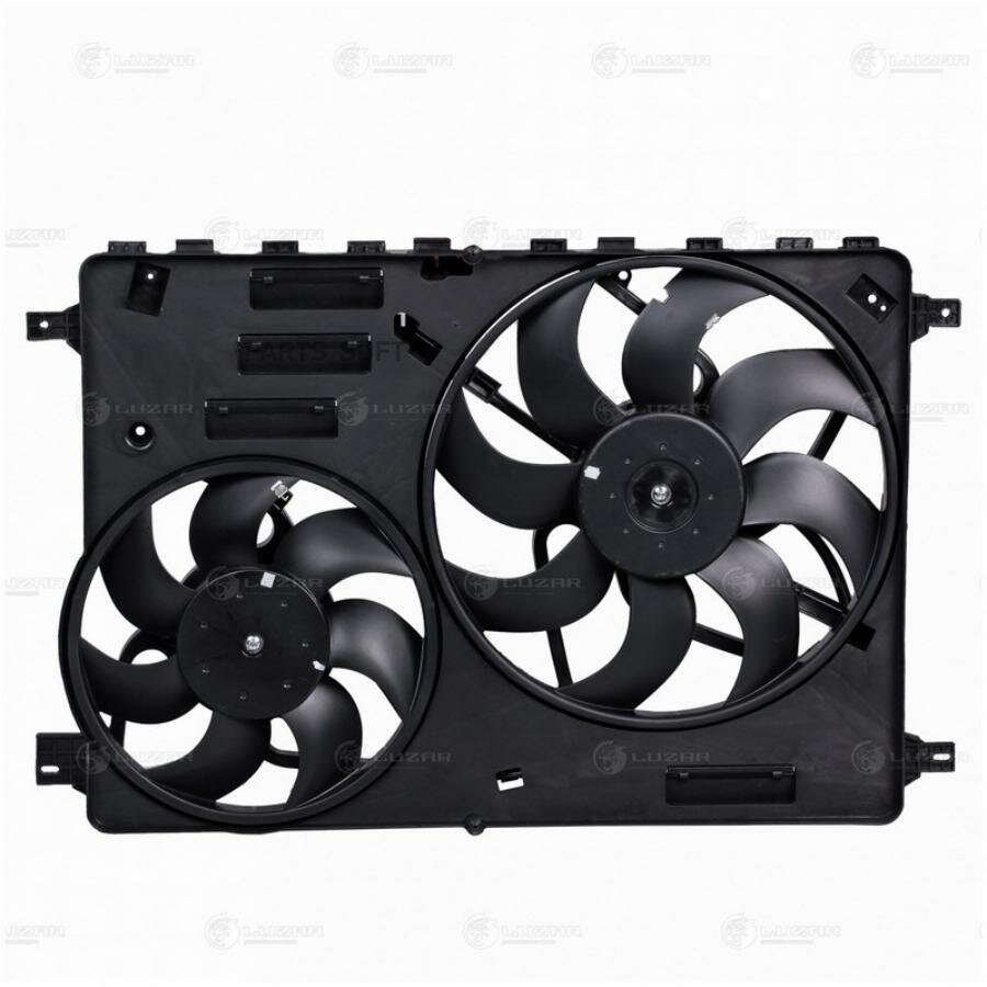 LUZAR LFK-1060 Э/вентилятор охл. для а/м Volvo XC60 (08-)/XC70 (06-) (2 вент.) (с кожухом) (LFK 1060) ()