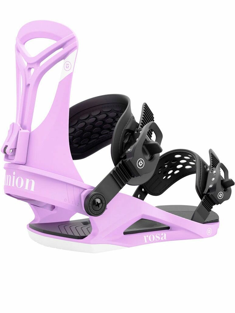 Крепления сноубордические UNION ROSA (24/25) Violet, M, женские, жесткость базы и хайбека 4, 2x4, 4х4 и The Channel, 3D