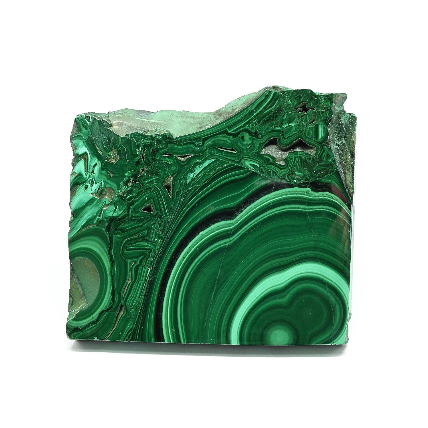 Камень малахит 100*91*10мм, 300г .