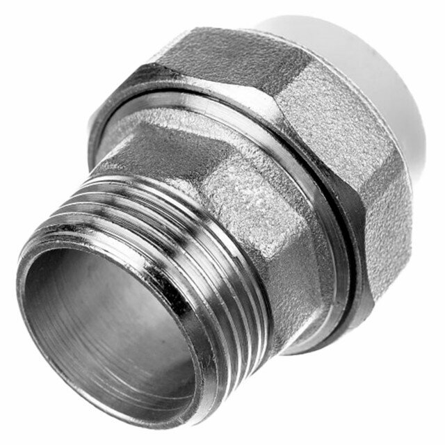 Муфта PPR ростерм комбинированная разъемная d20х3/4 НР