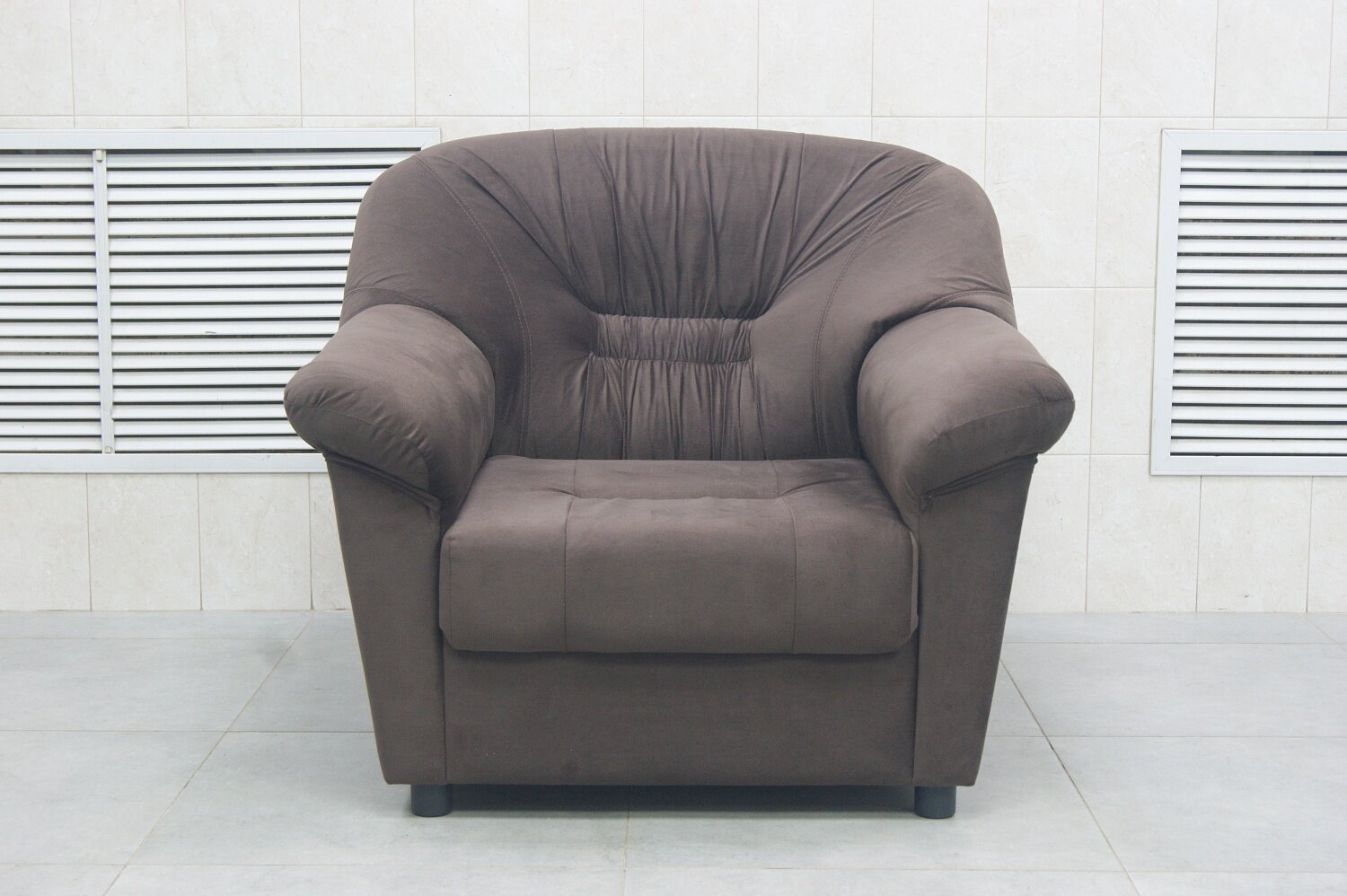 Кресло для отдыха Марсель (Честер) Коричневый велюр, 100х90х88 см