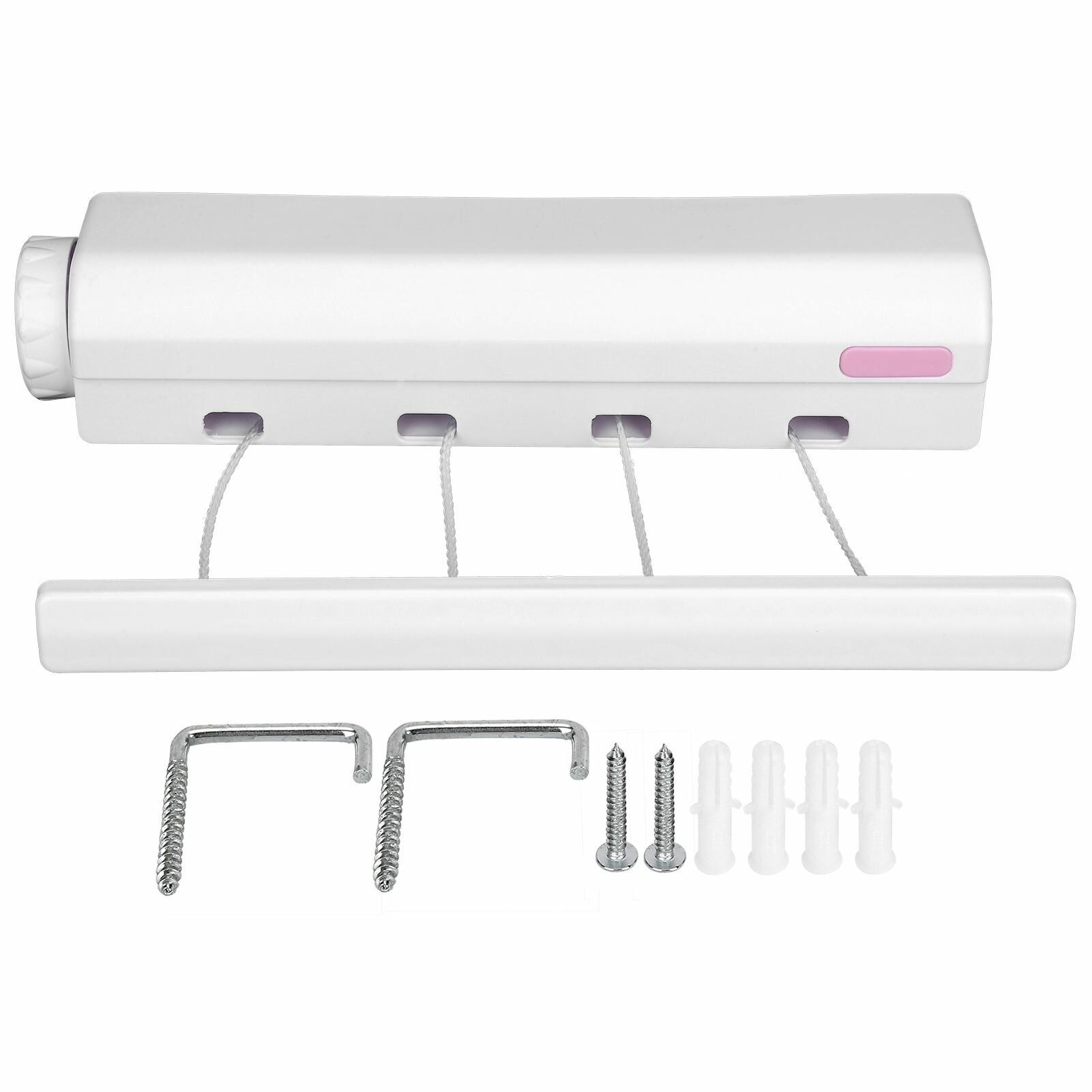 4-веревочная телескопическая выдвижная вешалка для сушки одежды для использования в помещении и на открытом воздухе, регулируемая и складная веревка для белья для прачечной, балкона или патио