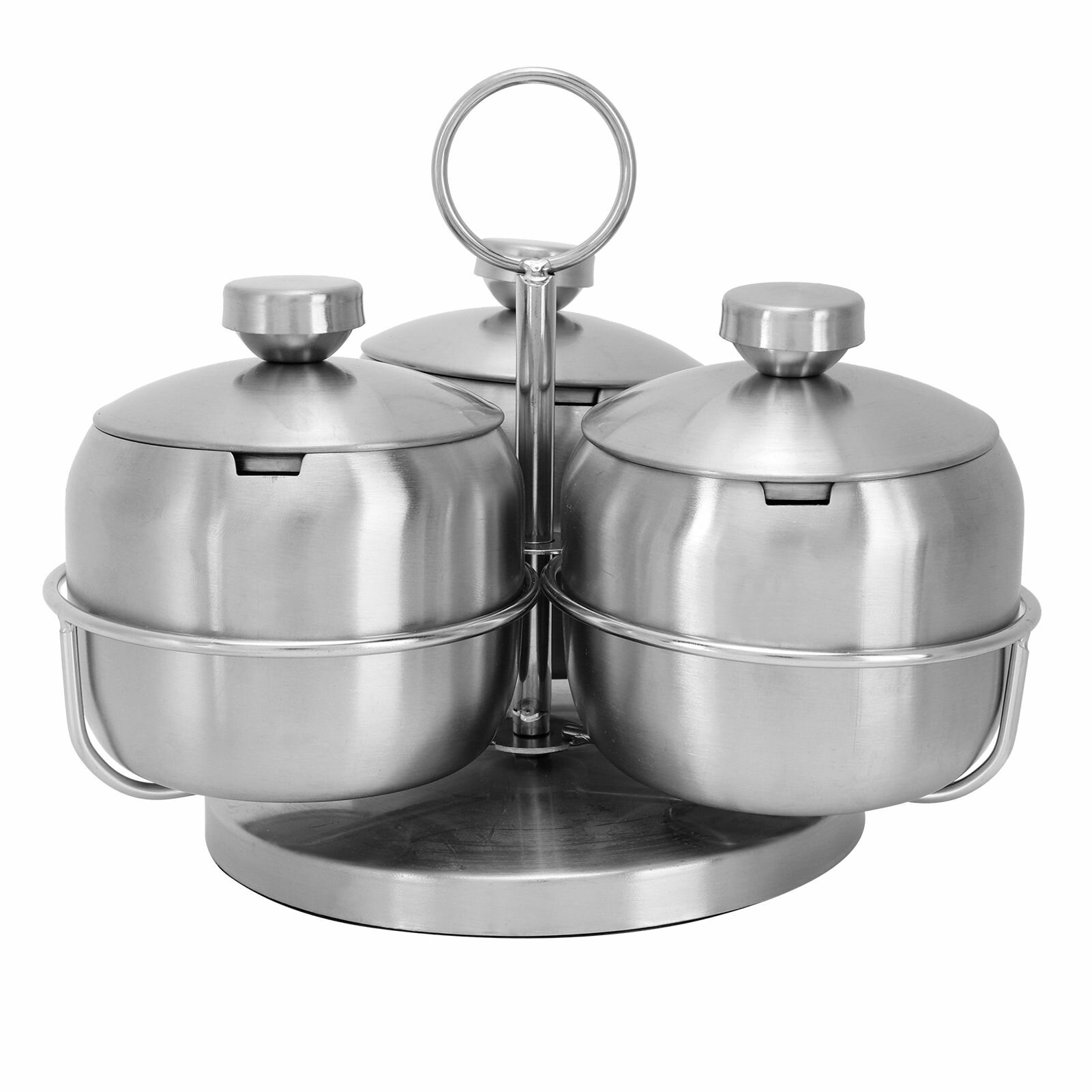 Набор приправ, инновационная вращающаяся банка для приправ, соли, сахара, контейнер с крышкой, ложка