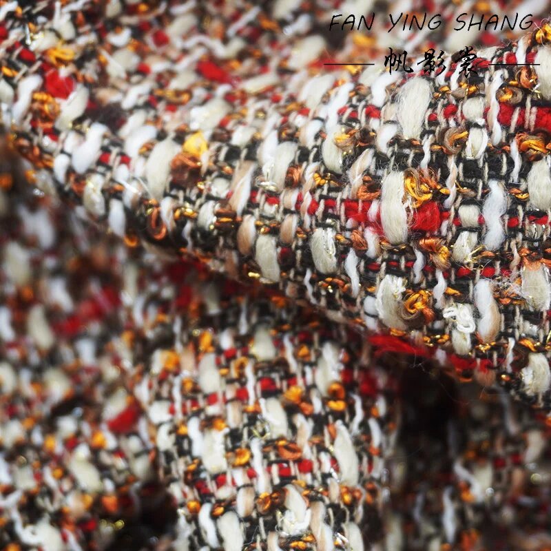 Цветной шерстяной твид Fan ying shang half yard