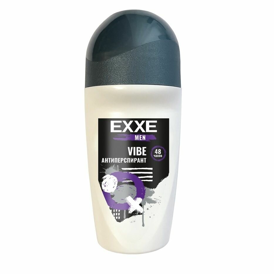 Дезодорант EXXE "Men", Vibe, мужской, антиперспирант, ролик, 50 мл