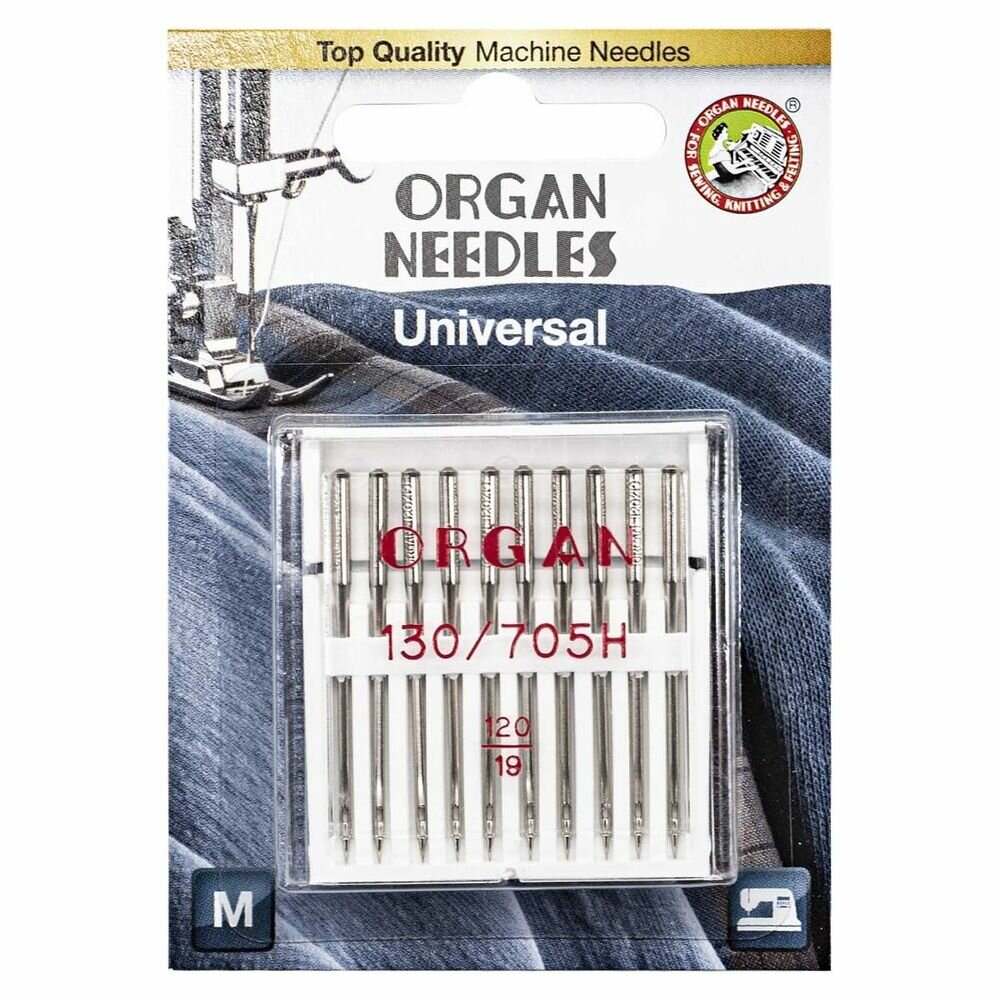 Иглы ORGAN универсальные, 10/120 Blister, 1 шт (ORGAN)