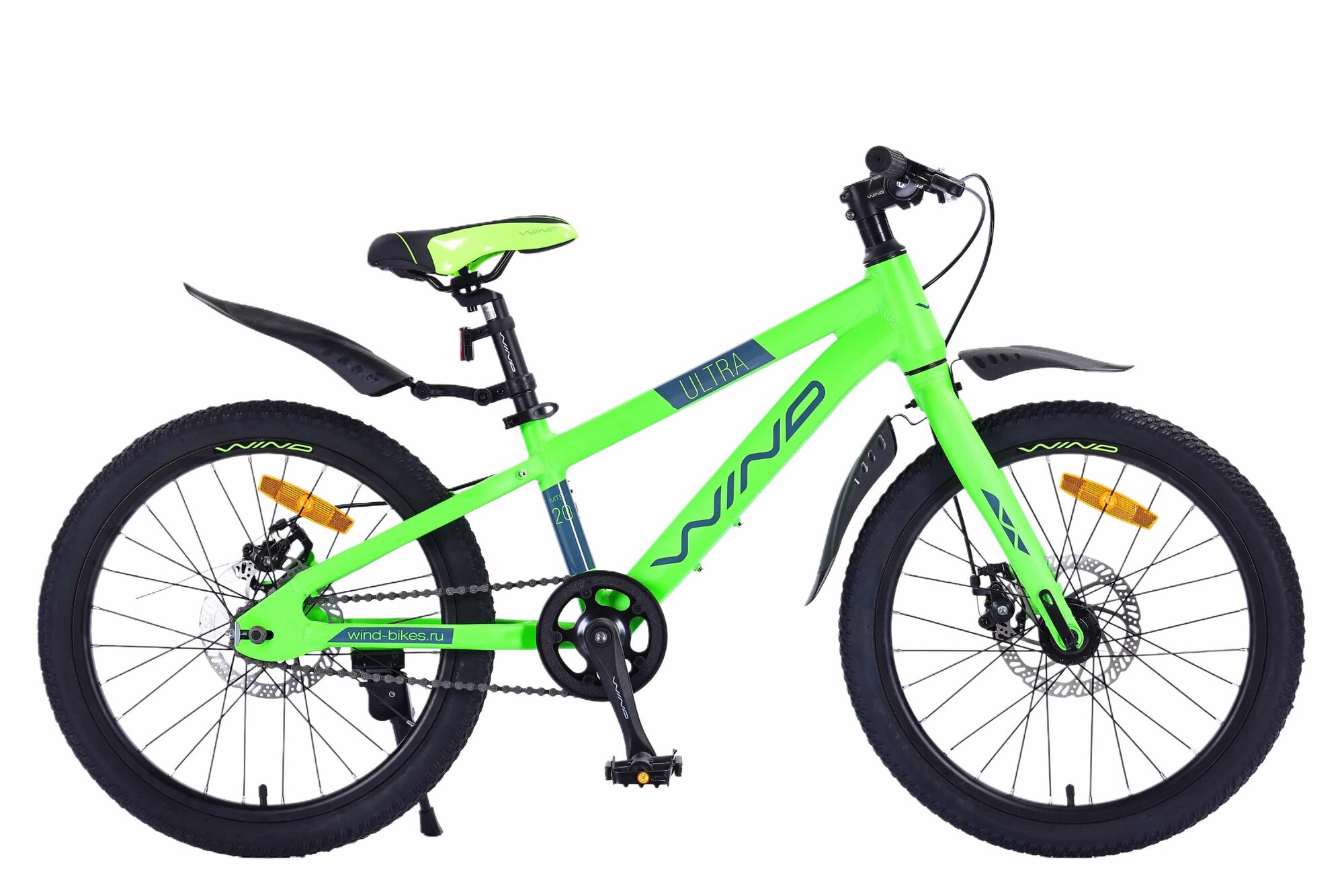 Велосипед WIND Ultra 20", rigid 1ск (требует финальной сборки), Цвет светло-зеленый