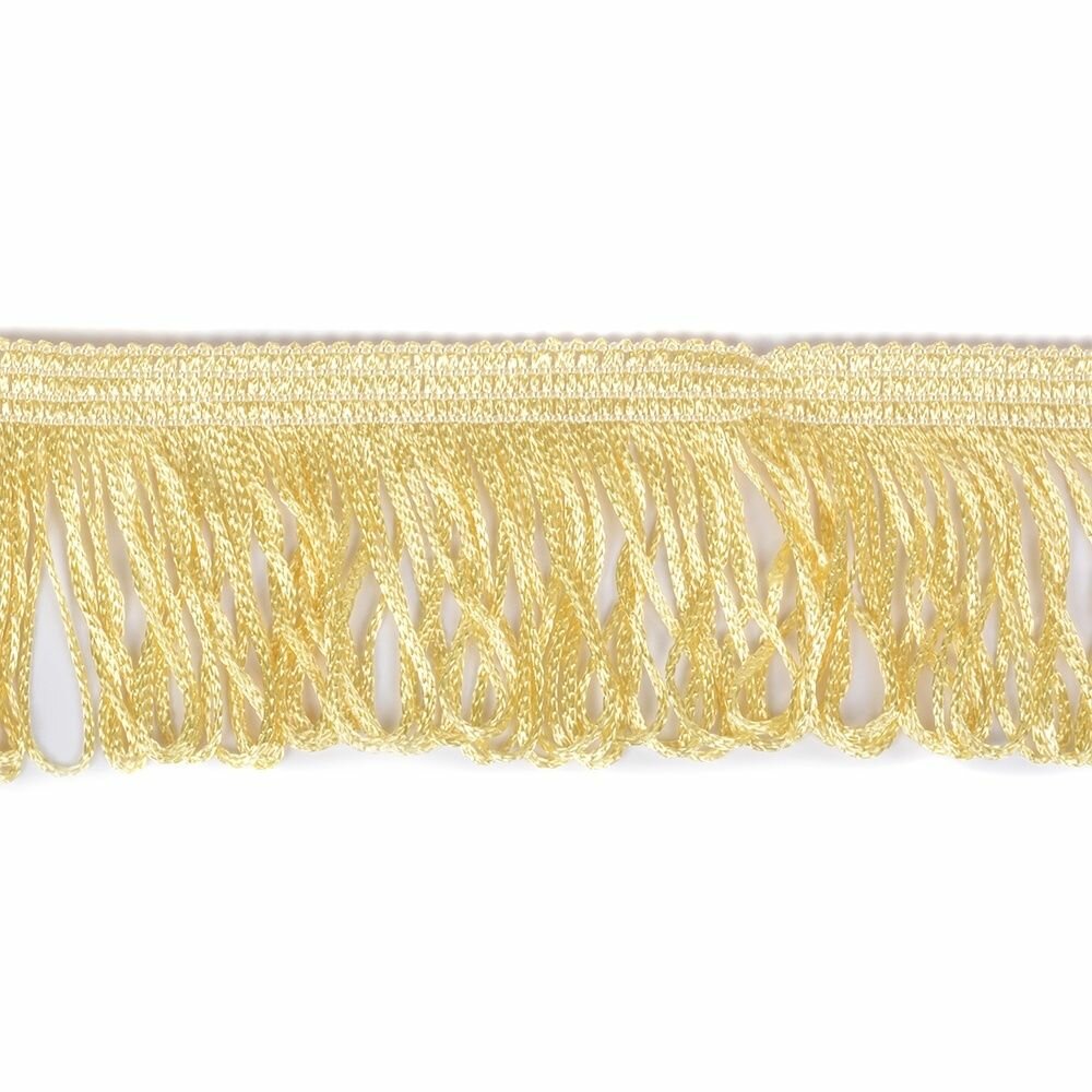 Бахрома TBY ширина 60 мм, цвет 6343 молочный, упаковка 10 м (БХ.0390-1070.6343)