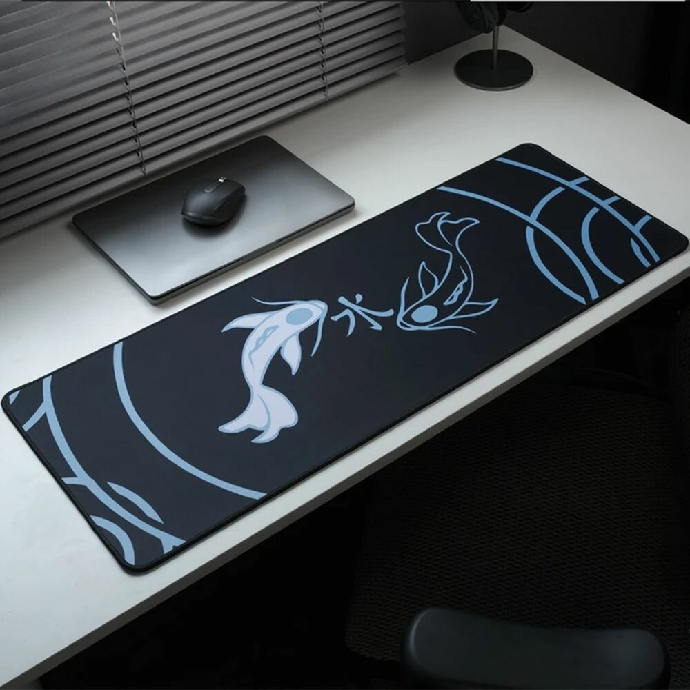 Коврик для мыши Yinyang Fish Mouse Pad XXL 400x900x3mm, розовый