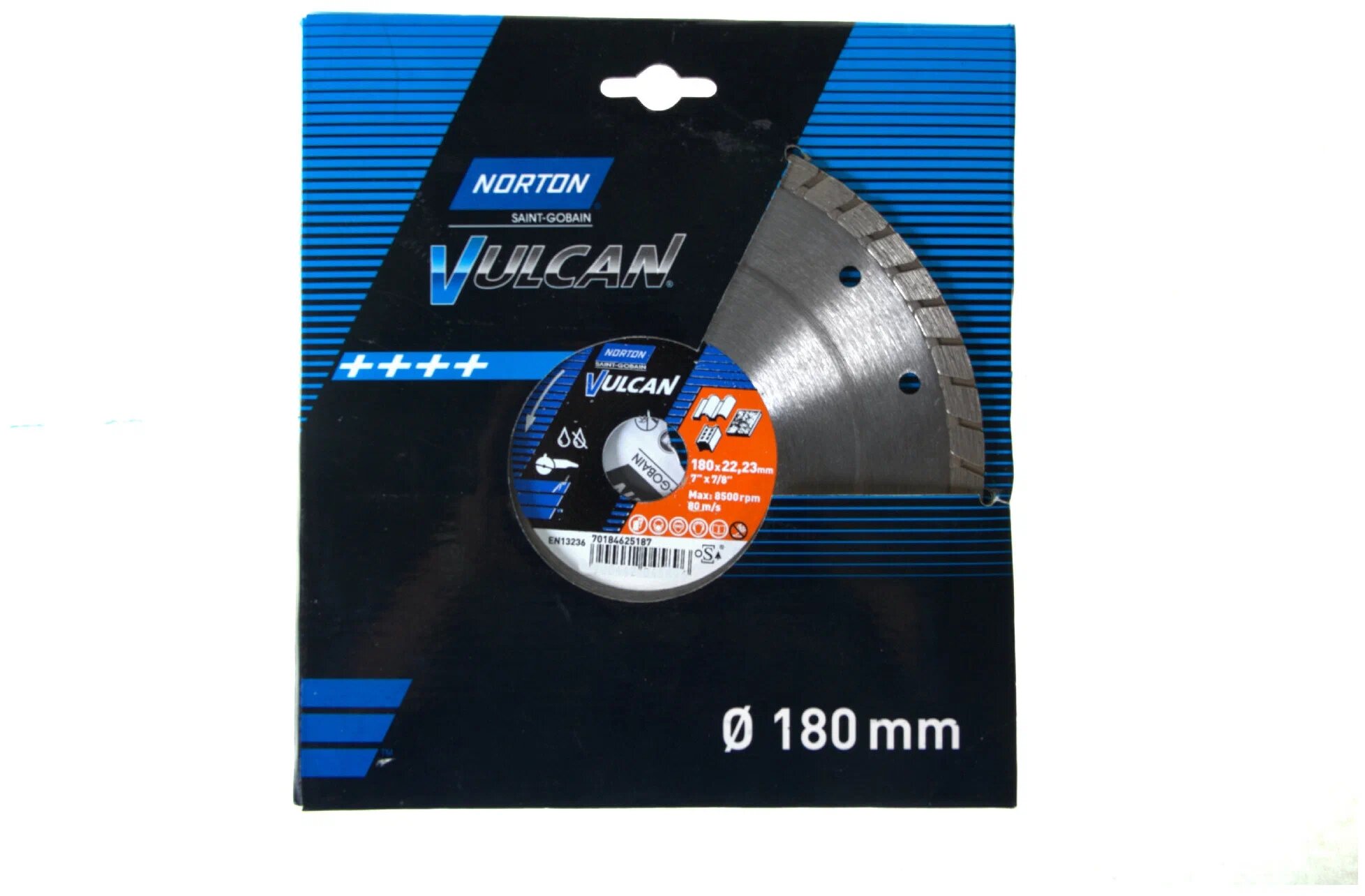 Диск алмазный Norton Jet Granit 180x22.2 мм (70184625187) армированного бетона, гранит, кирпича