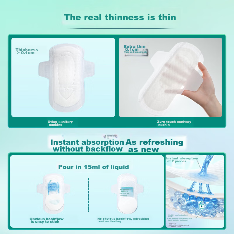 Laurier Kao Pangdonglai Same Style Zero-Feel Ultra-Thin Extra-Long Overnight Winged Sanitary Napkins, 40cm, 8 Pieces, Menstrual Pads