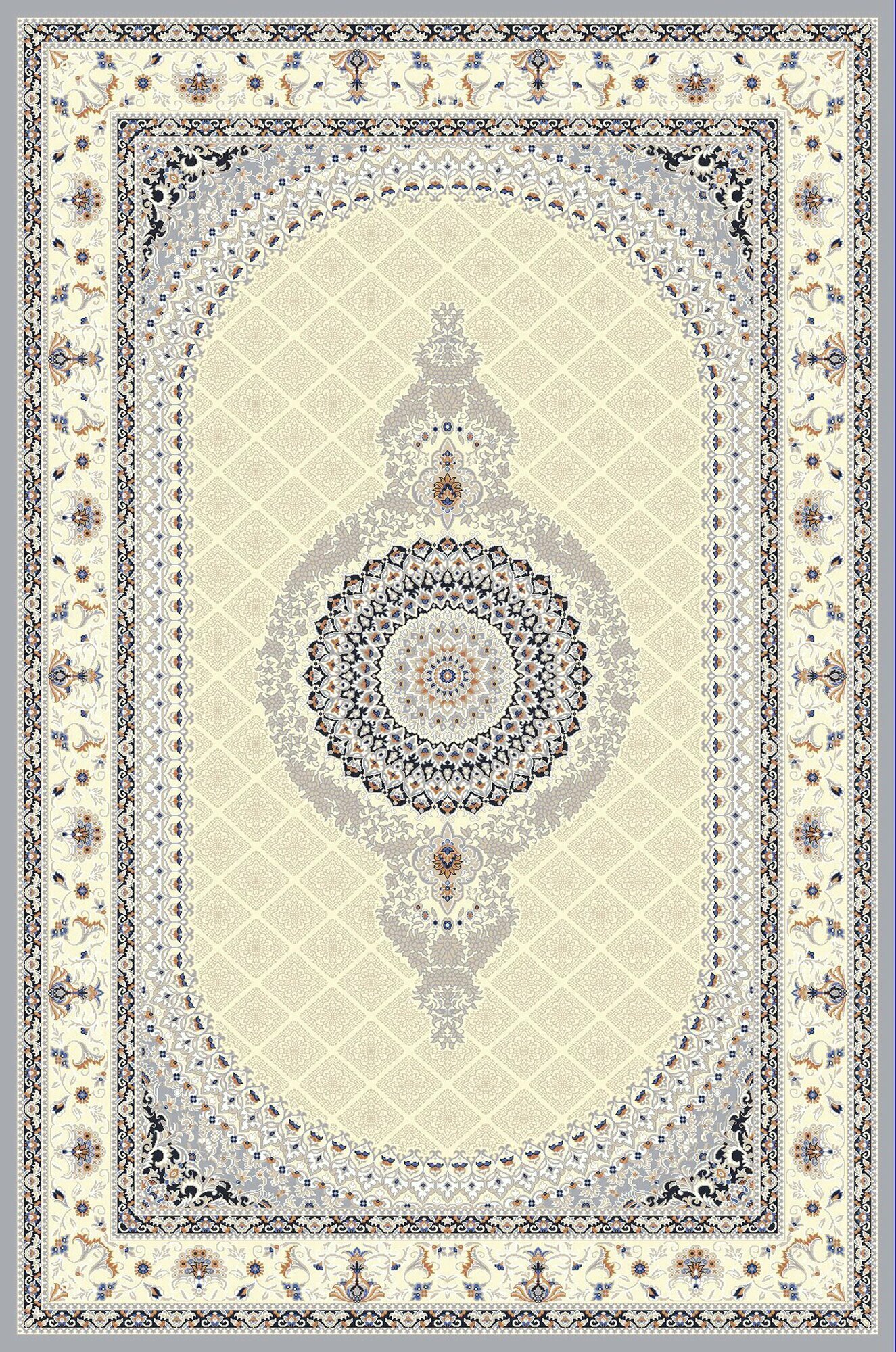 Elisa Ковер турецкий Amira 4836A L. Grey-L. Grey 2.4x3.4м